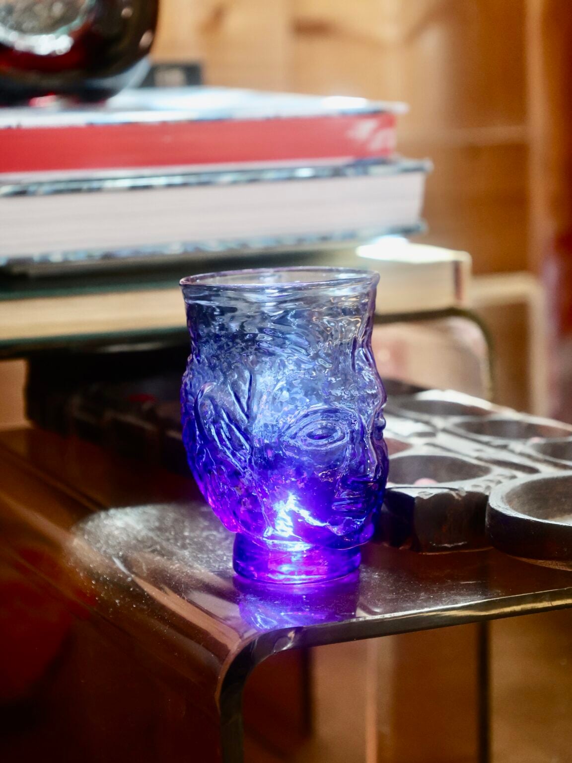Verre Tête Blue - La Soufflerie - Mouth-blown recycled glass