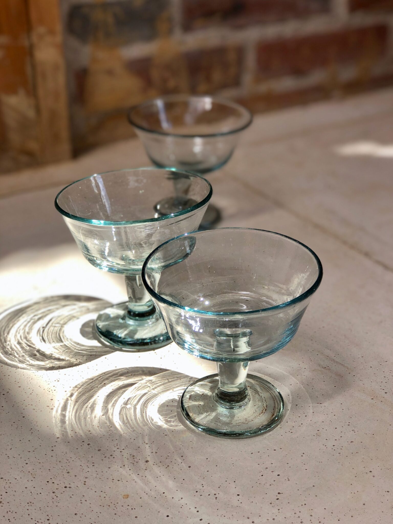 Coppa Transparent - La Soufflerie - Mouth-blown recycled glass