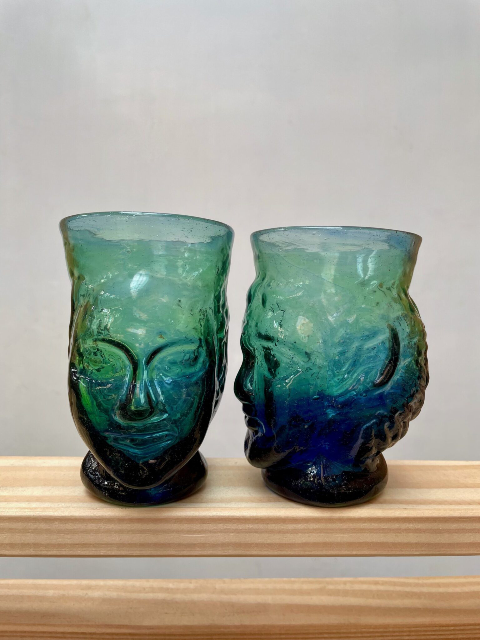 Verre Tête Yellow - La Soufflerie - Mouth-blown recycled glass