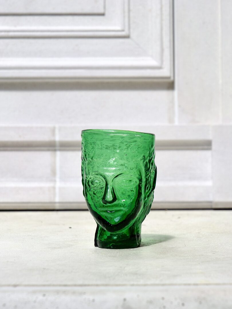 Verre Tête Green - La Soufflerie - Mouth-blown recycled glass
