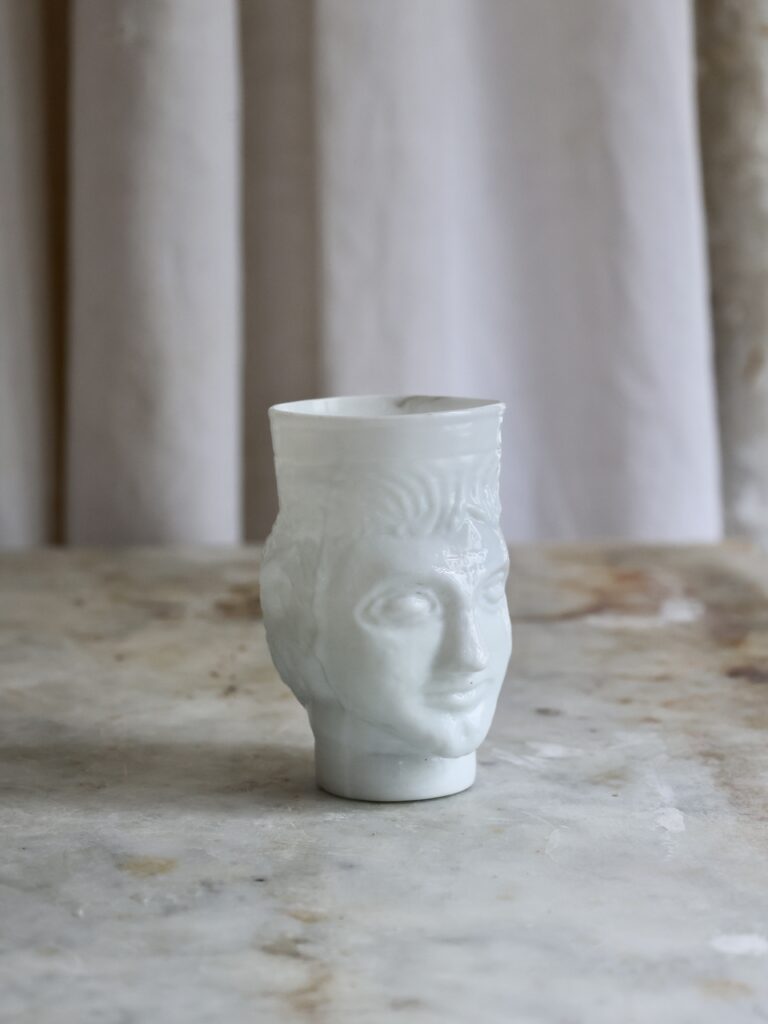 Verre Tête Yellow - La Soufflerie - Mouth-blown recycled glass