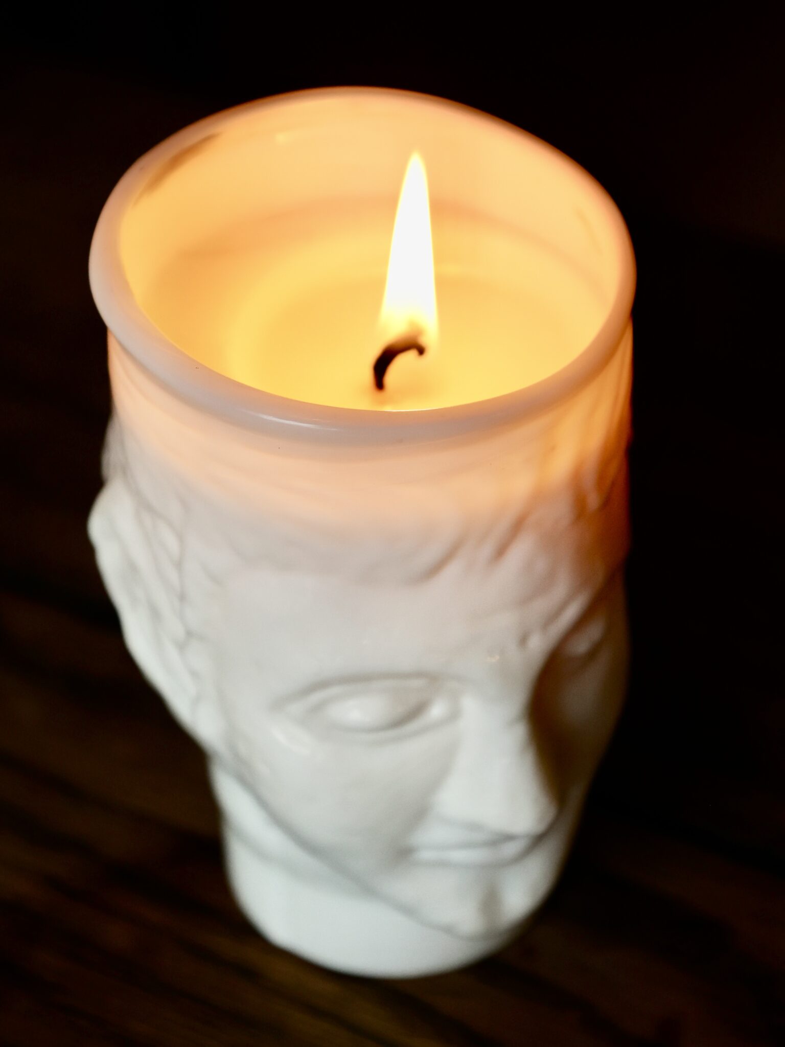 Verre Tête Bougie White - La Soufflerie - Hand-poured candle